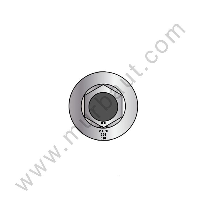 Mur Baut - Baut L Baja 12.9 M6 x 50mm Full Drat